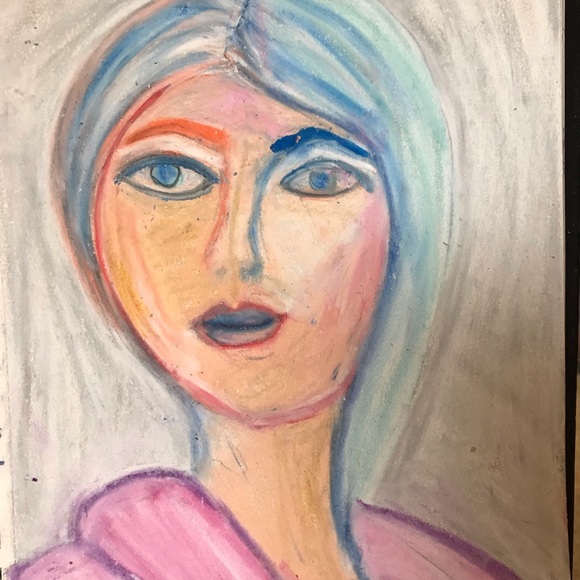 Art | Original Artwork Medium Is Cray Pas Lamented 85x11 | Poshmark